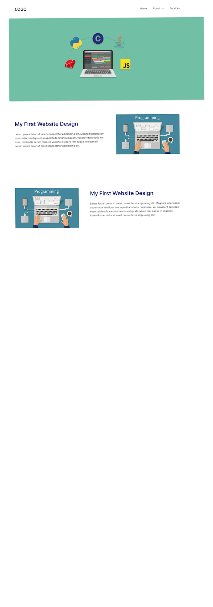 Create A Website Using Html Css And Fixed Bugs In Html Css By