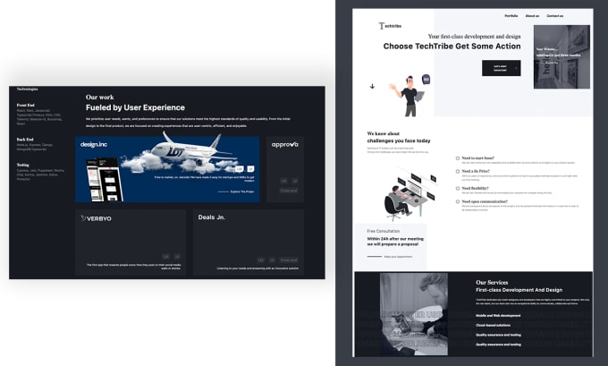 Create A Website Using React Js Or Next Js With Tailwind Or Custom Css