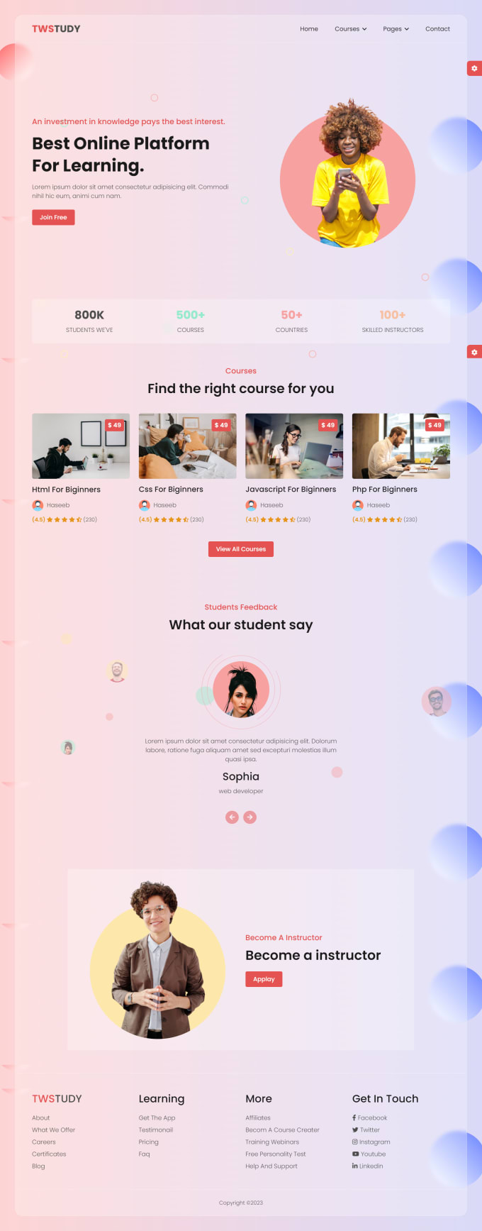 Code Custom Html Css Javascript For Responsive Websites By