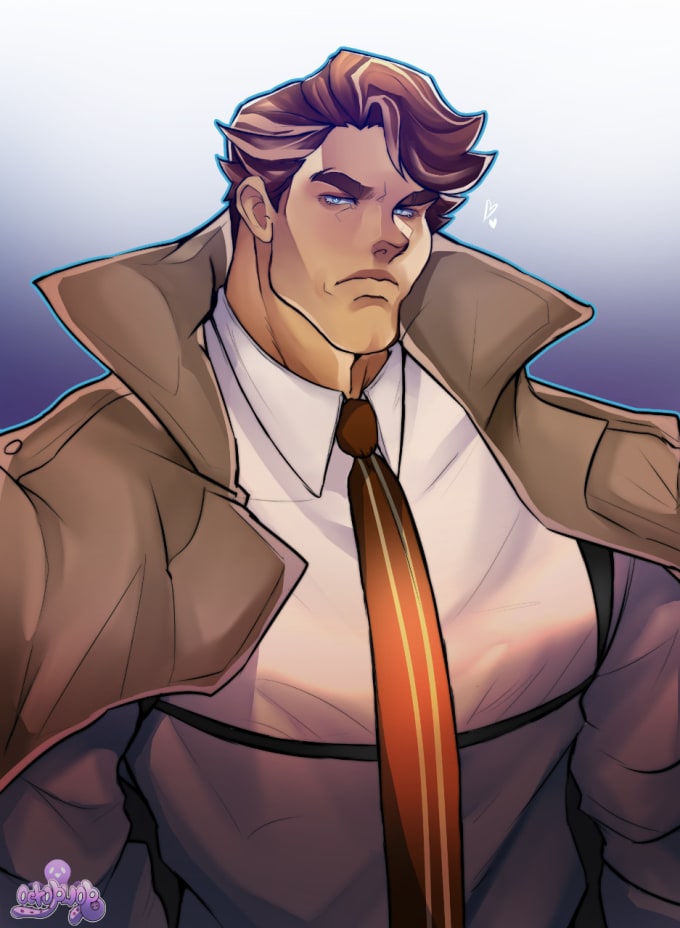 Draw A Fully Rendered Art Commission Bust Of Your Oc By Oct0pw0p Fiverr