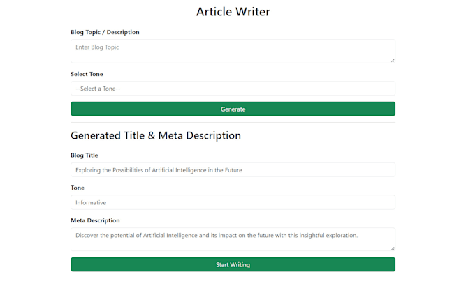 Create Your Own Ai Blog Writing Tool With Image Using Gpt3 By Lezline21