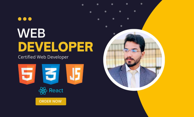 Be Your Front End Developer In Html 5 Css Reactjs Nextjs Vuejs By