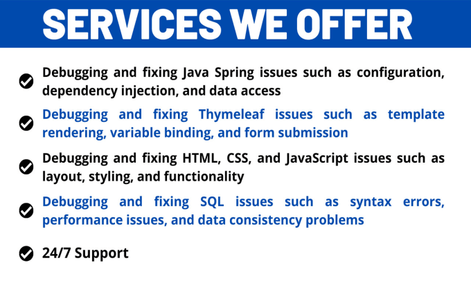 Fix Java Spring Thymeleaf Html Css Javascript Jquery And Sql
