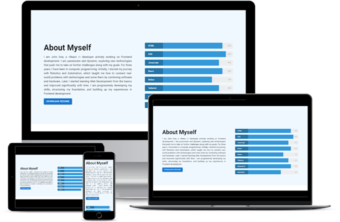 Create Your Interactive Portfolio Website Using React By Saikawehost
