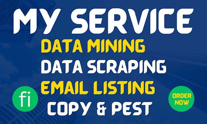 Do Excel Data Entry Mining Email List By Sowrov55 Fiverr