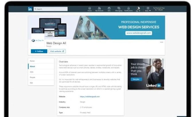 Create Linkedin Business Page Banner Design Company Page By