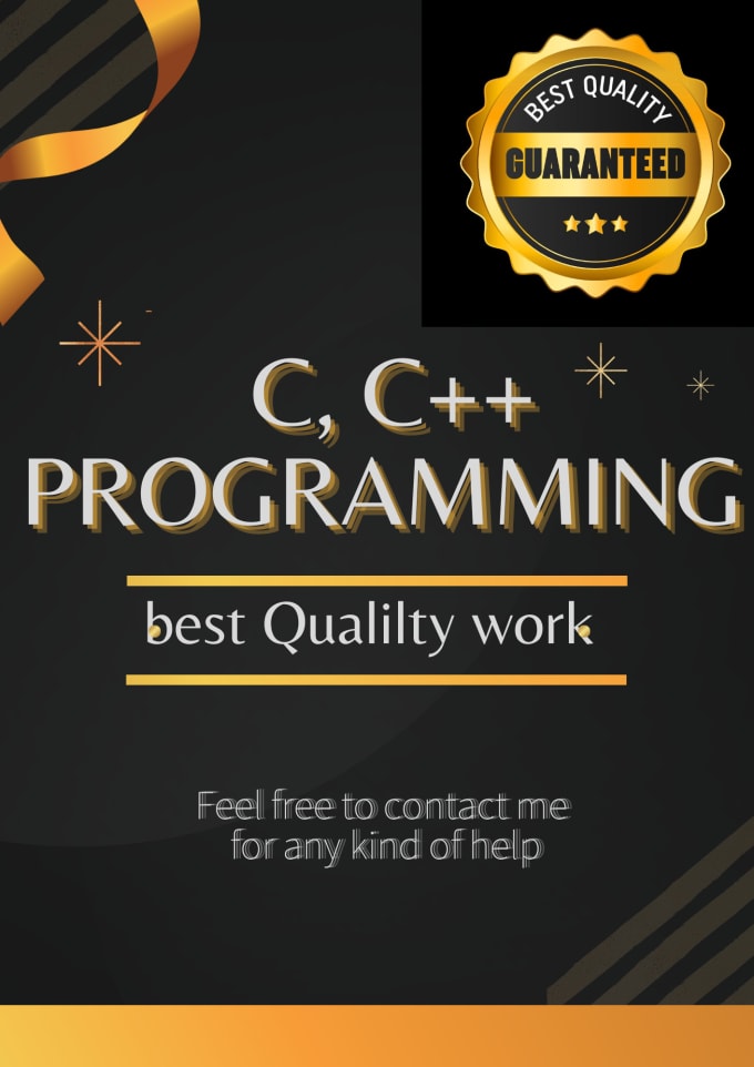 Do C Cpp Python Java Mysql Dsa Programming Task And Various Related