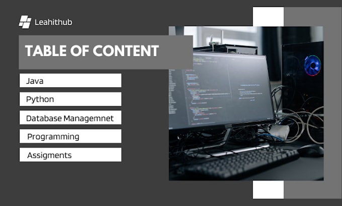 Script Java Python Database Programming Project Assignment By Leahithub