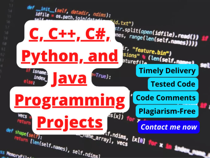 Do C Cpp C Sharp Python And Java Programming Assignment By Myself