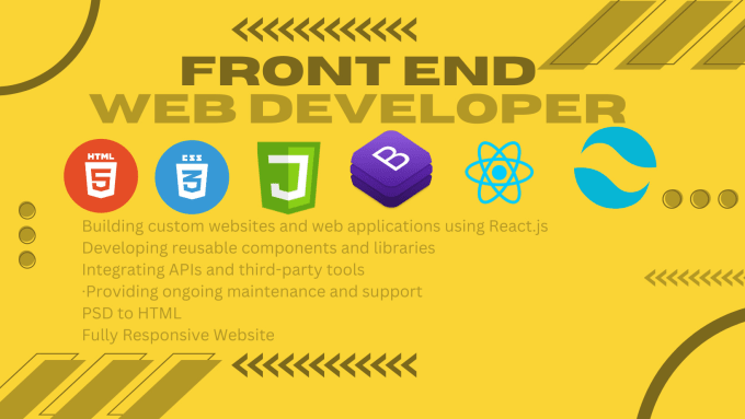 Do Html Css Bootstrap Reactjs Frontend Development By Saifee Fiverr