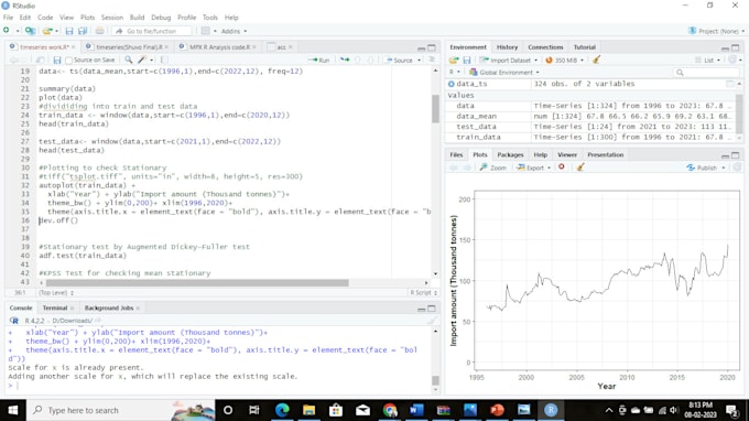 Do A Proper Time Series Analysis In R By Analyst Toukir Fiverr