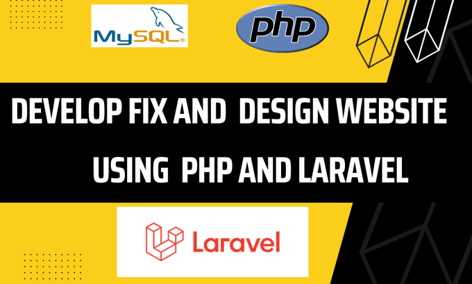 Create And Edit Website Using Laravel Php Html Bootstrap Mysql By