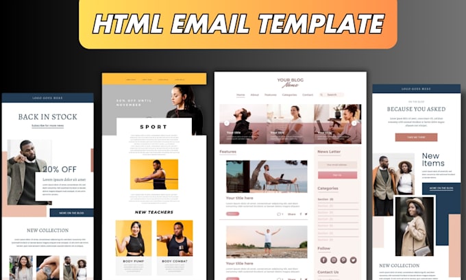 Convert Responsive Html Email Template Or Newsletter Design By Rejuan