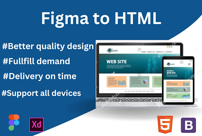 Convert Figma To Html Using Bootstrap By Marzia Chy Fiverr
