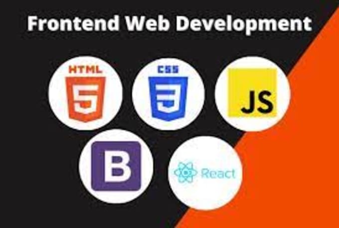 Do Front End Web Developer Using Html Css React And Javascript By