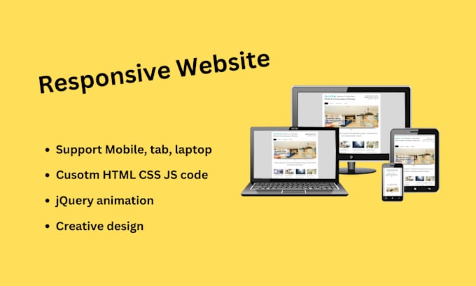 Create Responsive Website In Html Css Javascript With Boostrap By