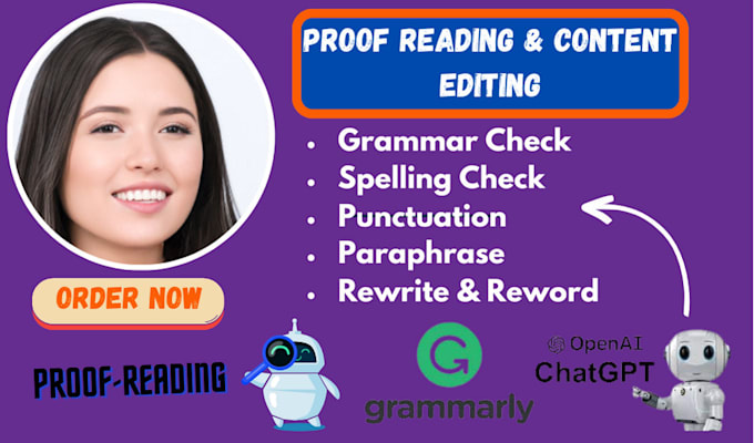 Proofread Clean Up Rewrite Ai Content Detect Copy Edit Grammar Check