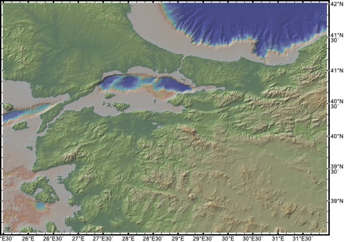 Create A Map Using Python Gmt Geomapapp And Qgis By Deryaakls Fiverr