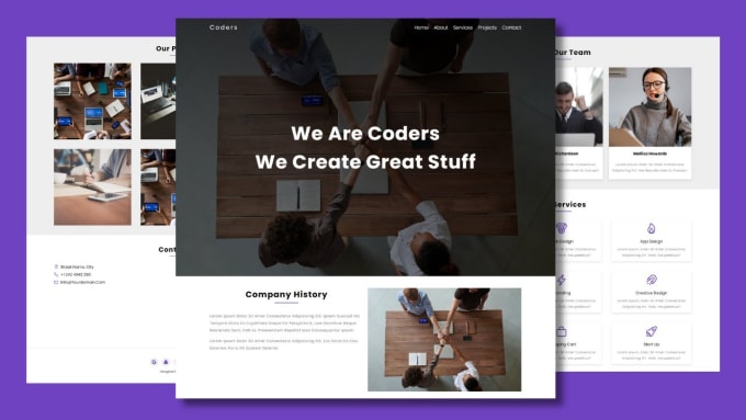 Create A Responsive Websites In Html Css Javascript Reactjs By Inshal