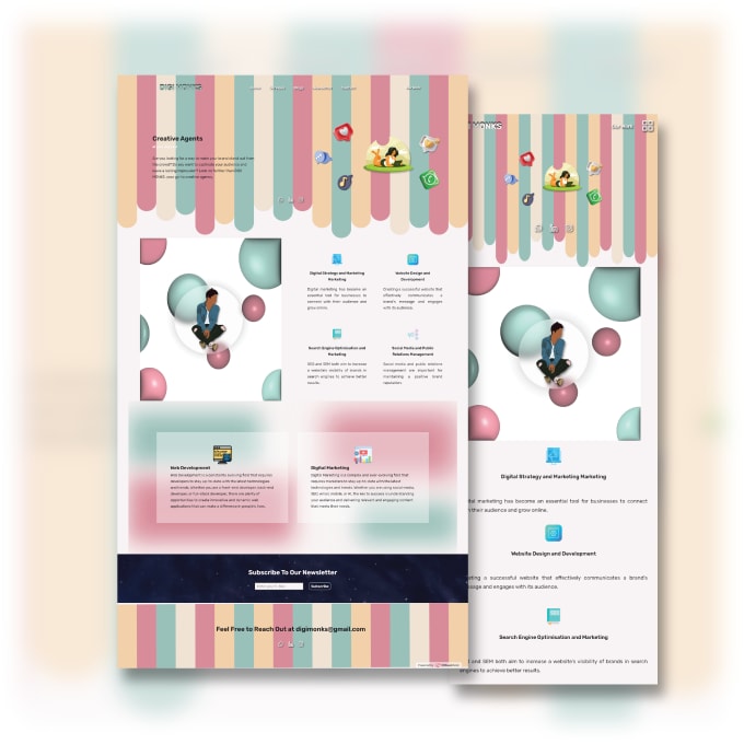 Create Html Css Website And Landing Pages By Pooja Bansal Fiverr