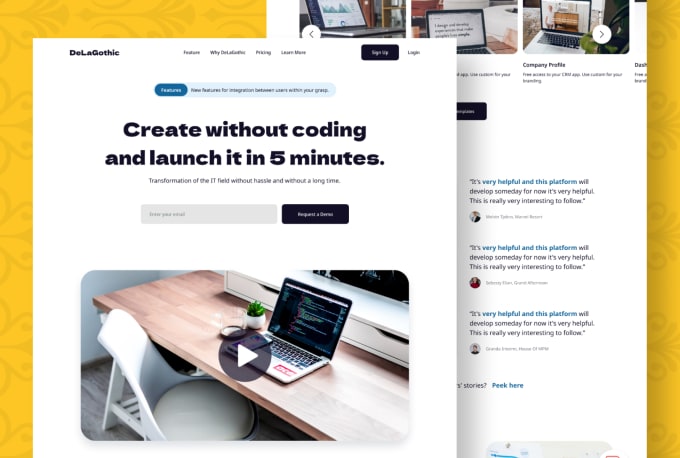 Design And Develope Professional Website Using Html Css And Javascript