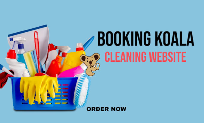 Build Booking Koala Website Cleaning Service Website By Techyfelicia