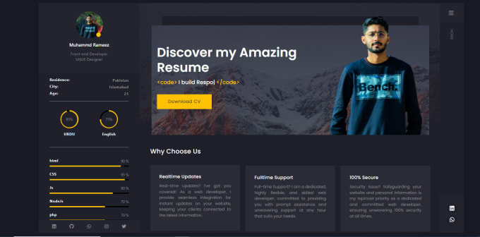 Turn Psd Xd Figma Into Html Css Js Responsive Website By