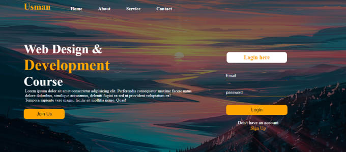 Be Your Frontend Developer Using Html Css React Js By Usman Ale90