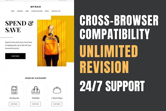 Code Custom Html Css And Javascript For Responsive Websites By
