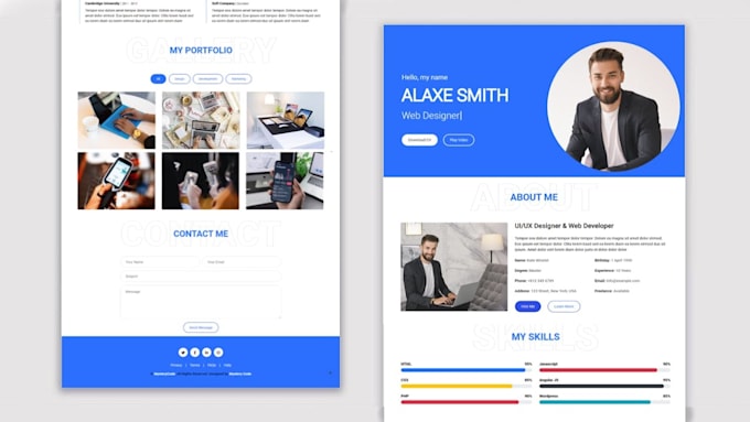 Create Responsive And Attractive Website Using Html Css And Javascript
