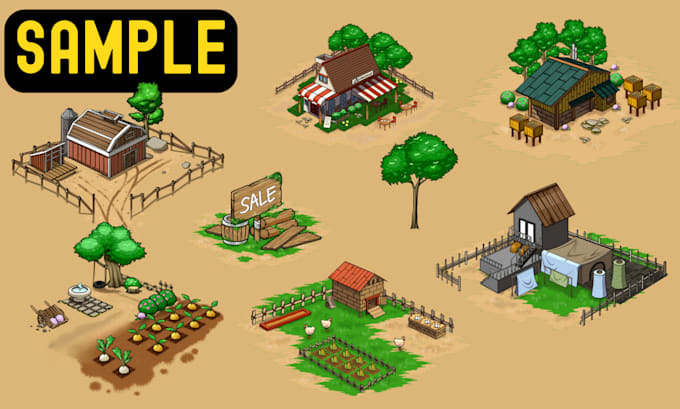 Design Game Asset For Object Sprite Sheet D Tileset Anime By Njoygames