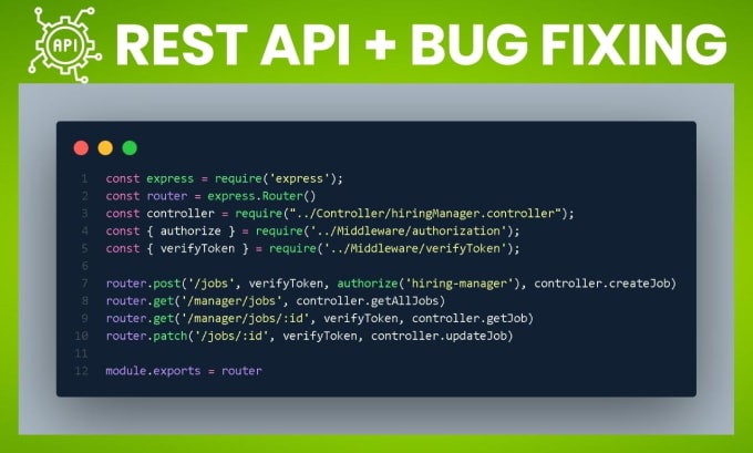 Develop Backend Rest Api Using Node Js And Express Js With Bug Fixing