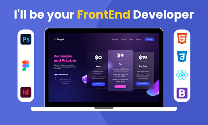Be Your Front End Web Developer Using React Js Html Css By Junaid Ali