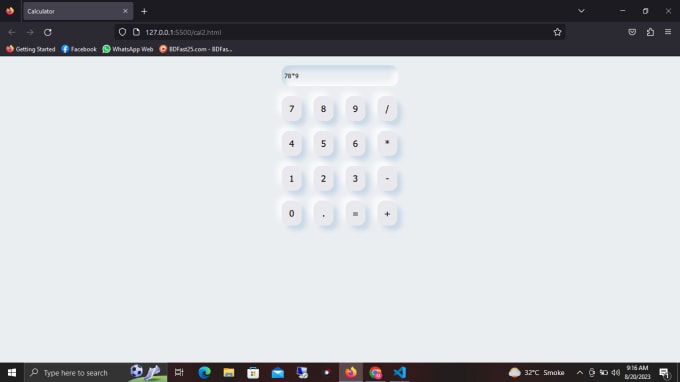 Create Responsive Calculator Web Application By Using Html Css And Java