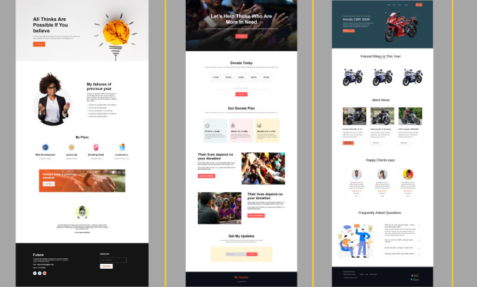 Do Frontend Web Development In Html Css Bootstrap Javascript React By