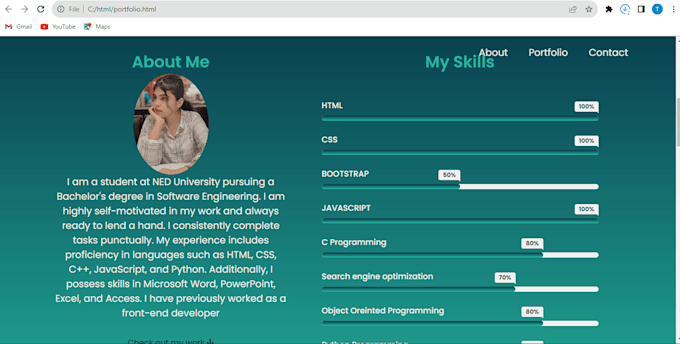 Be Your Frontend Web Developer Using Html Css Java Script By Tazeen
