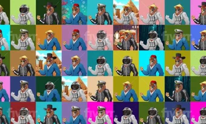 Make Unique Nft Art And Generate Collection With Metadata By Sammonini