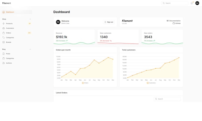 Make Webshop And Admin Pannel Using Laravel Filamentphp By Madushancs