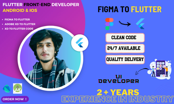 Convert Figma To Flutter Develop Flutter Mobile App By Usamailyas754
