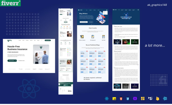 Be Your Frontend Web Developer Using React Html Css Bootstrap And