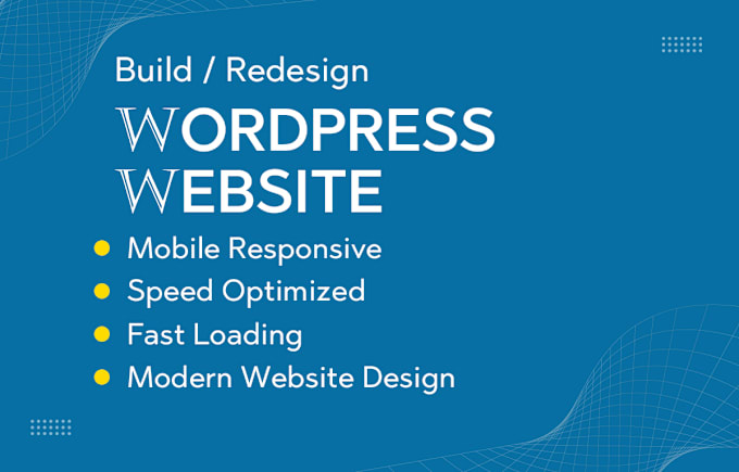 Develope Wordpress Website Redesign Wordpress Website And Fix