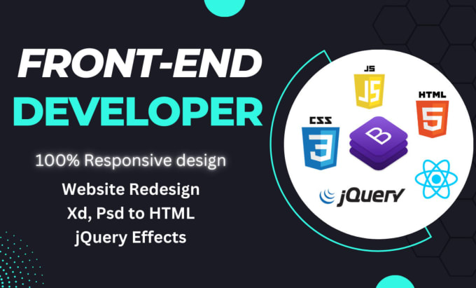 Front End Web Developer Using Html Css Bootstrap React Js Jquery