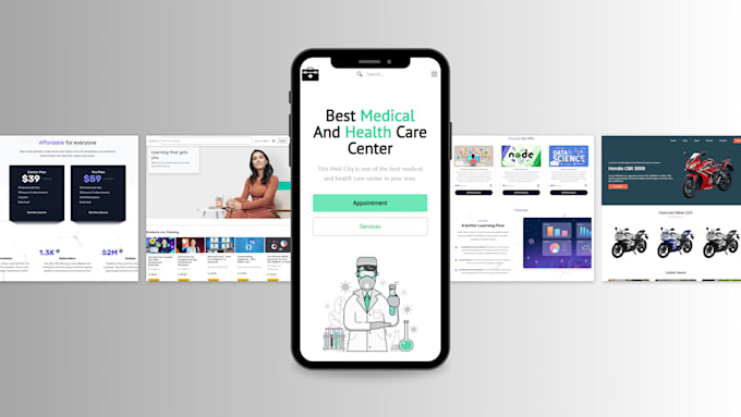 Convert Psd Figma Pdf Xd Files To Responsive Html Webpage Using