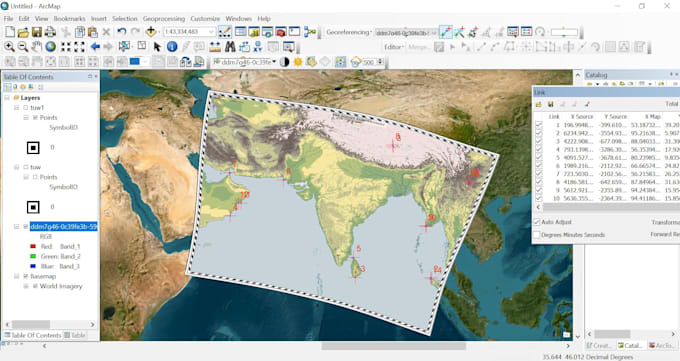 Do Digitizing Georeferencing And Mapping In Qgis Arcmap By Basharat
