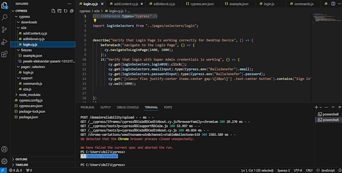 Implement Automation Scripts Using Cypress Selenium And Playwright By