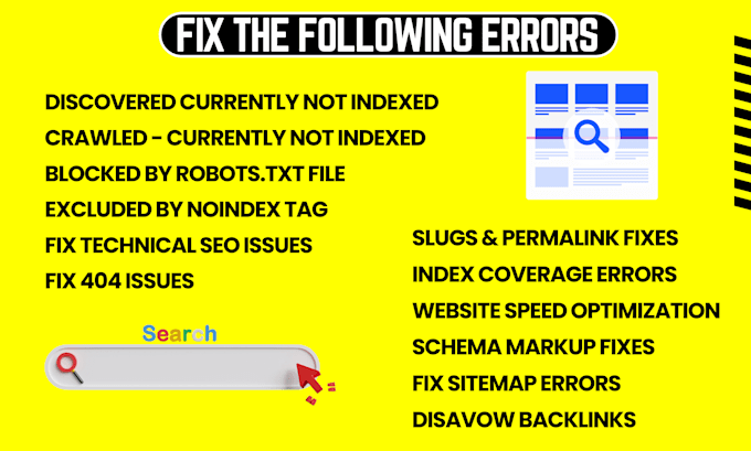 Do Website Index On Google Indexing Issue And Fix Indexing Coverage Errors By Josephflip Fiverr