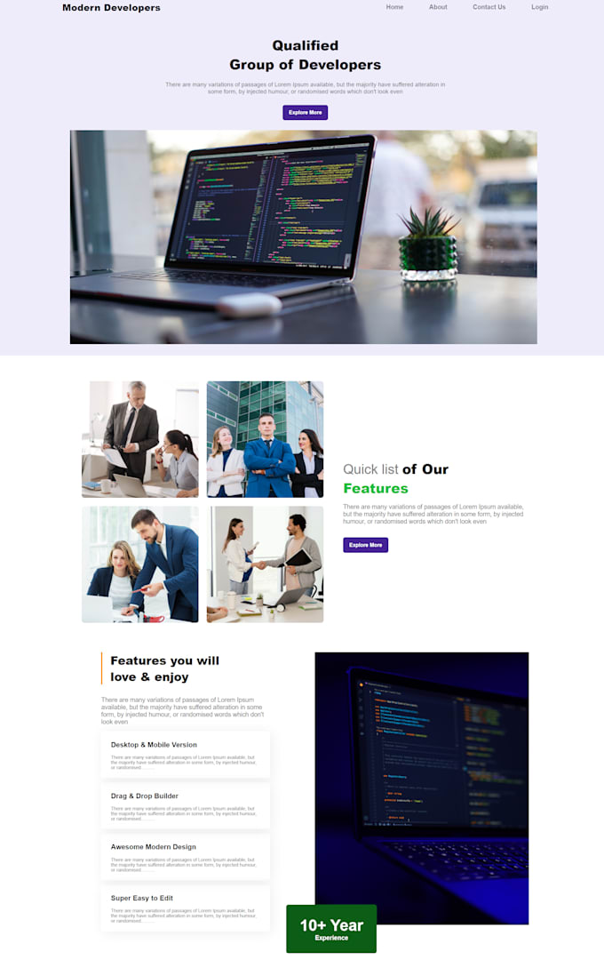 Design Responsive Html Landing Page By Zubairahmed 985 Fiverr