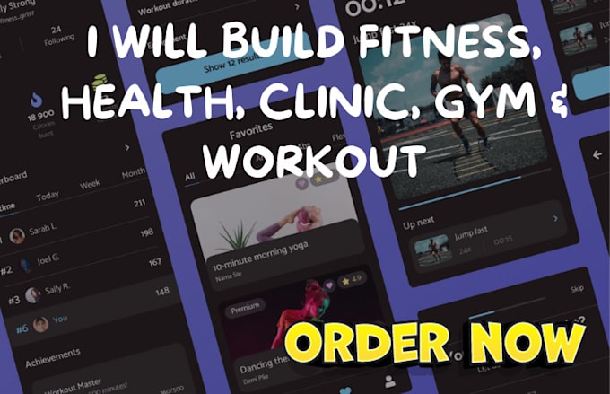 Build A Fitness App Gym App Workout App Health Trainer App By