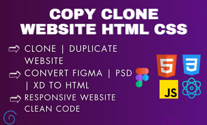 Clone Duplicate Any Website Using Html Css And React Js By