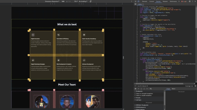 Write Clean And Efficient Html Css And Javascript Code By Raccoon